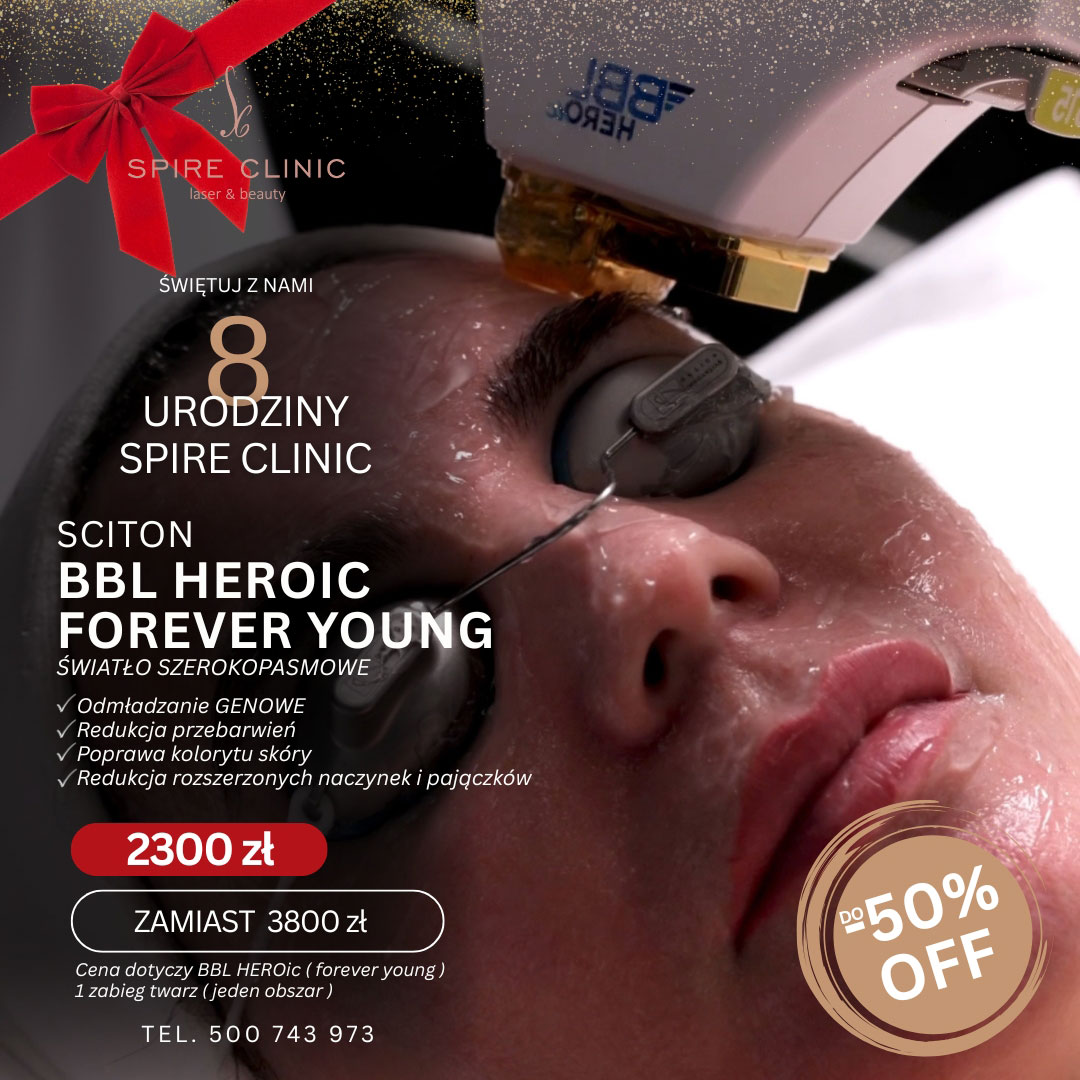 Sciton BBL HEROic Forever Young - Klinika Spire Clinic - Odmładzanie Genowe